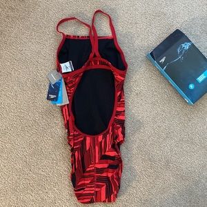 Speedo | Swim | Red And Black Speedo Endurance | Poshmark